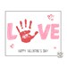 Valentines Day Handprint Art / Love Heart Handprint Craft / Seasonal ...