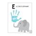 Elephant Handprint Art Template: Letter E Craft (digital Download) - Etsy