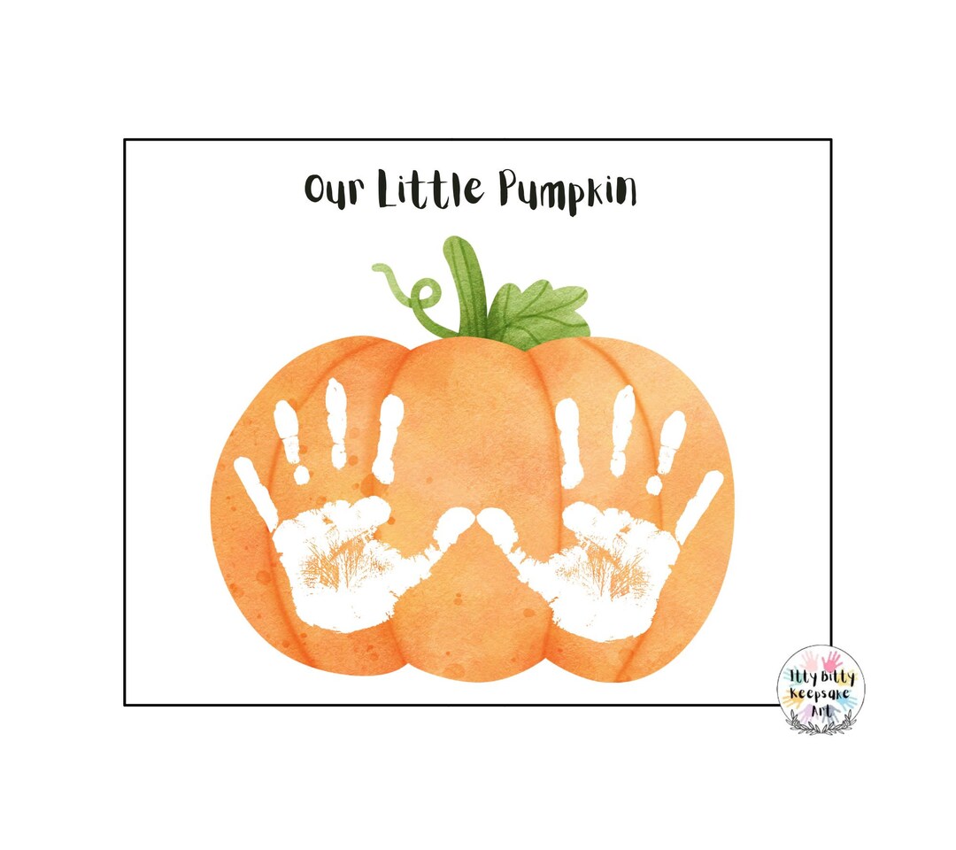 Our Little Pumpkin Handprint - Etsy