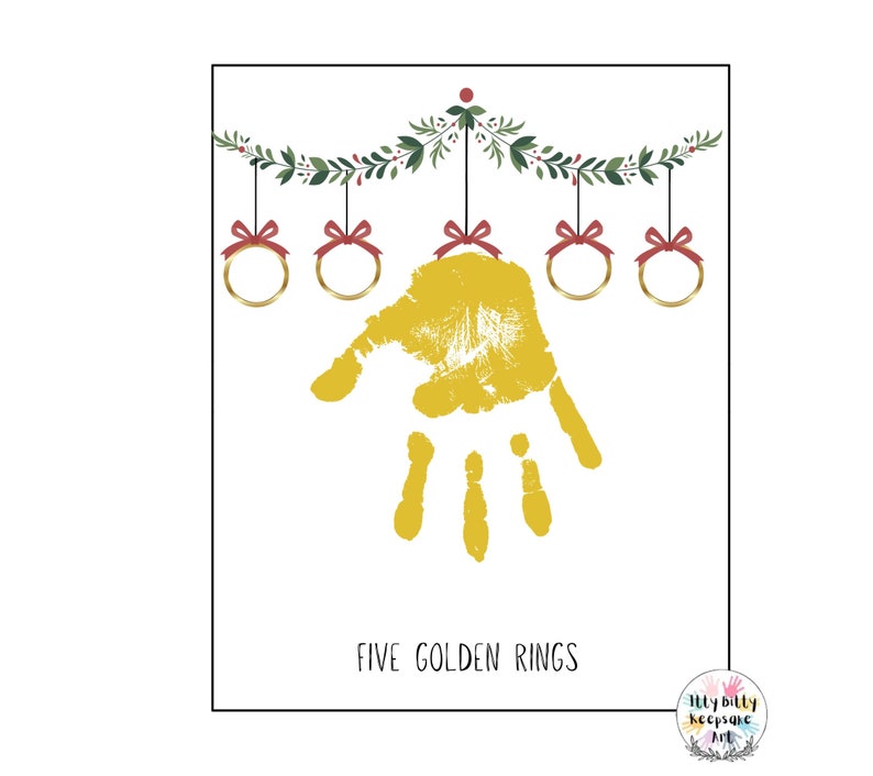 12 Days of Christmas Handprint Template / Winter Kids Crafts ...