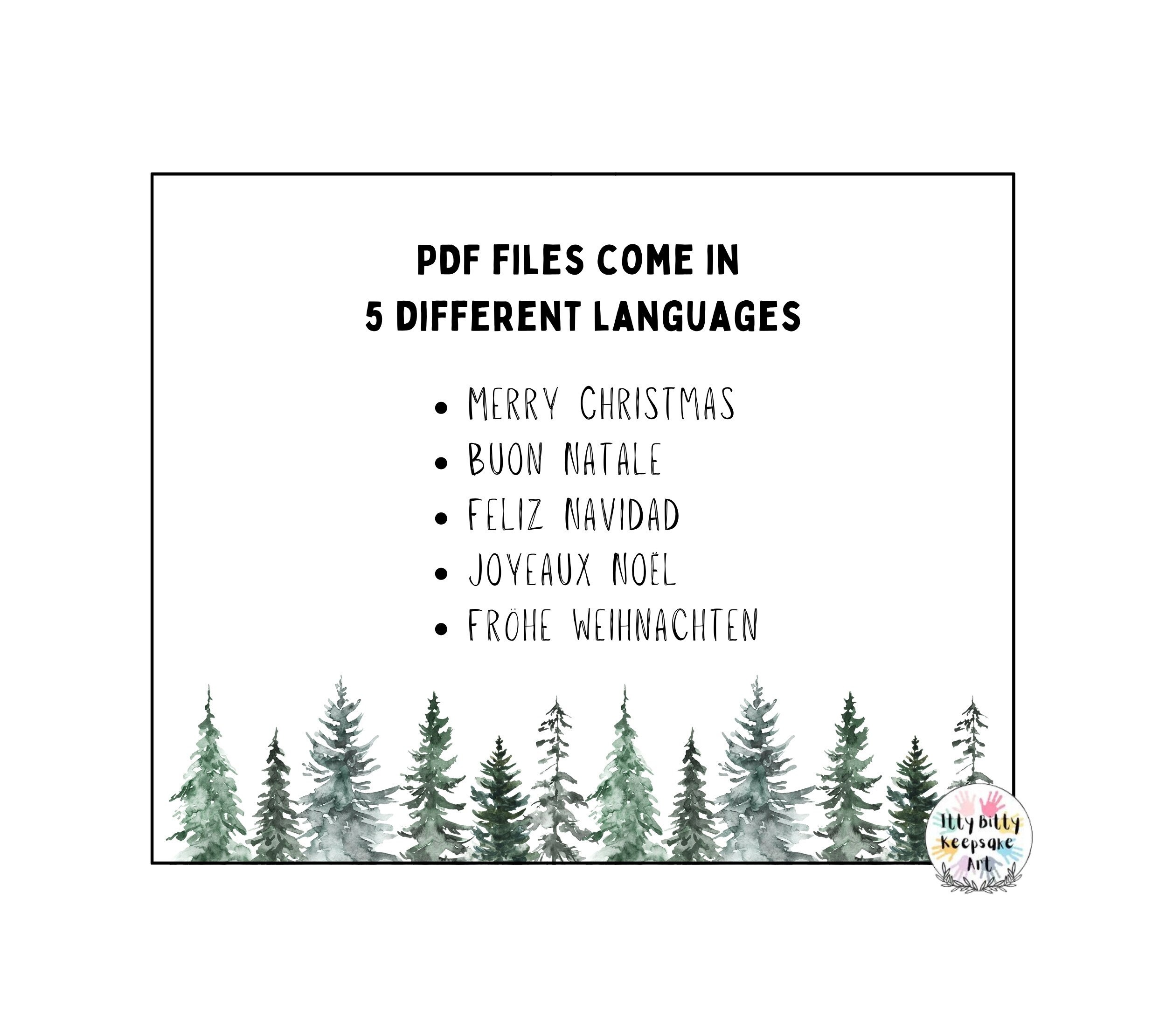 Christmas Trees Bundle Handprint / Preschool Activity / Christmas ...