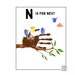 Letter N is for Nest Handprint Art: DIY Alphabet Craft (digital ...