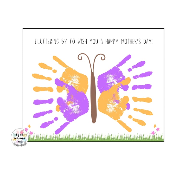 Mother's Day Handprint Craft Printable Template / Spring Crafts ...