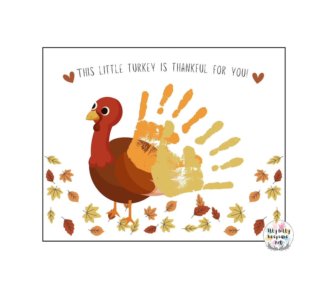 Thanksgiving Thankful Turkey Handprint Art / Fall Handprint Craft ...