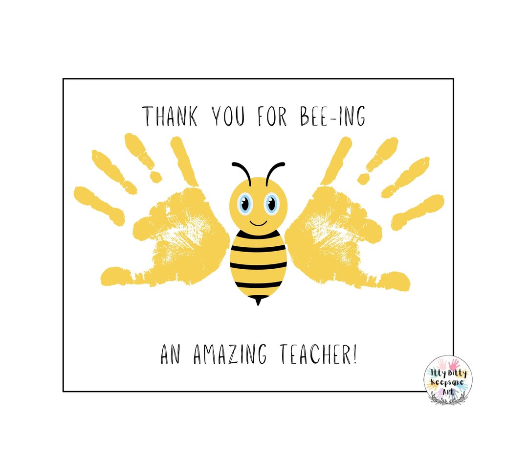 Teacher Appreciation Handprint Template / Preschool Activity / Toddler ...