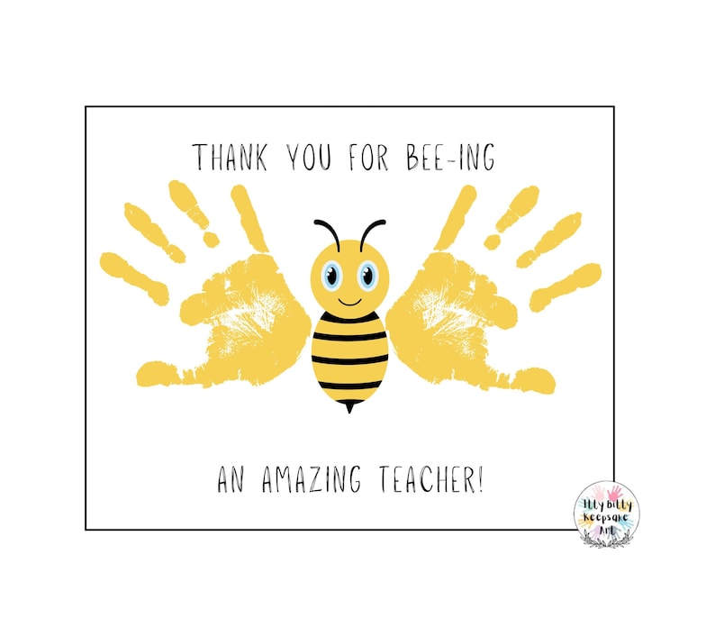 Teacher Appreciation Handprint Template / Preschool Activity / Toddler ...