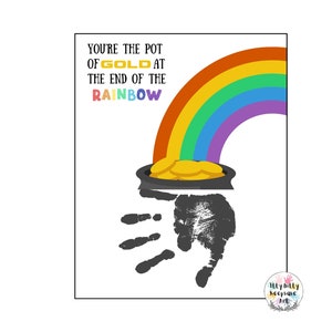 St. Patrick's Day Rainbow Handprint Craft / Rainbow Craft / Toddler Art ...
