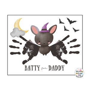 Halloween Bat Handprint Template / Halloween Crafts / Fall Artwork ...