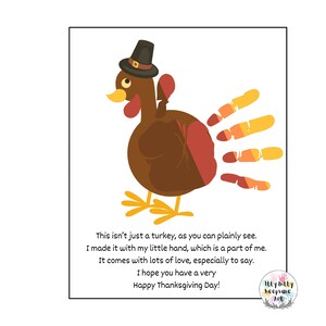 Thanksgiving Handprint Art / Fall Craft / Seasonal Preschool Crafts ...