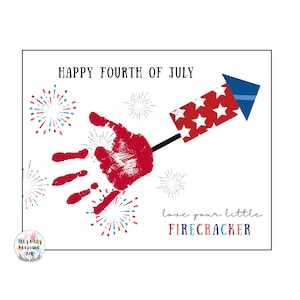 Fourth of July Handprint Craft Printable Template / Summer Crafts ...