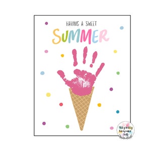 Summer Handprint Bundle Templates / Summer Crafts / Preschool Activity ...