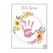Hello Spring Handprint Wreath Template / DIY Handprint Craft - Etsy