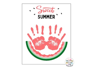 Summer Handprint Template / Summer Crafts / Preschool Activity ...
