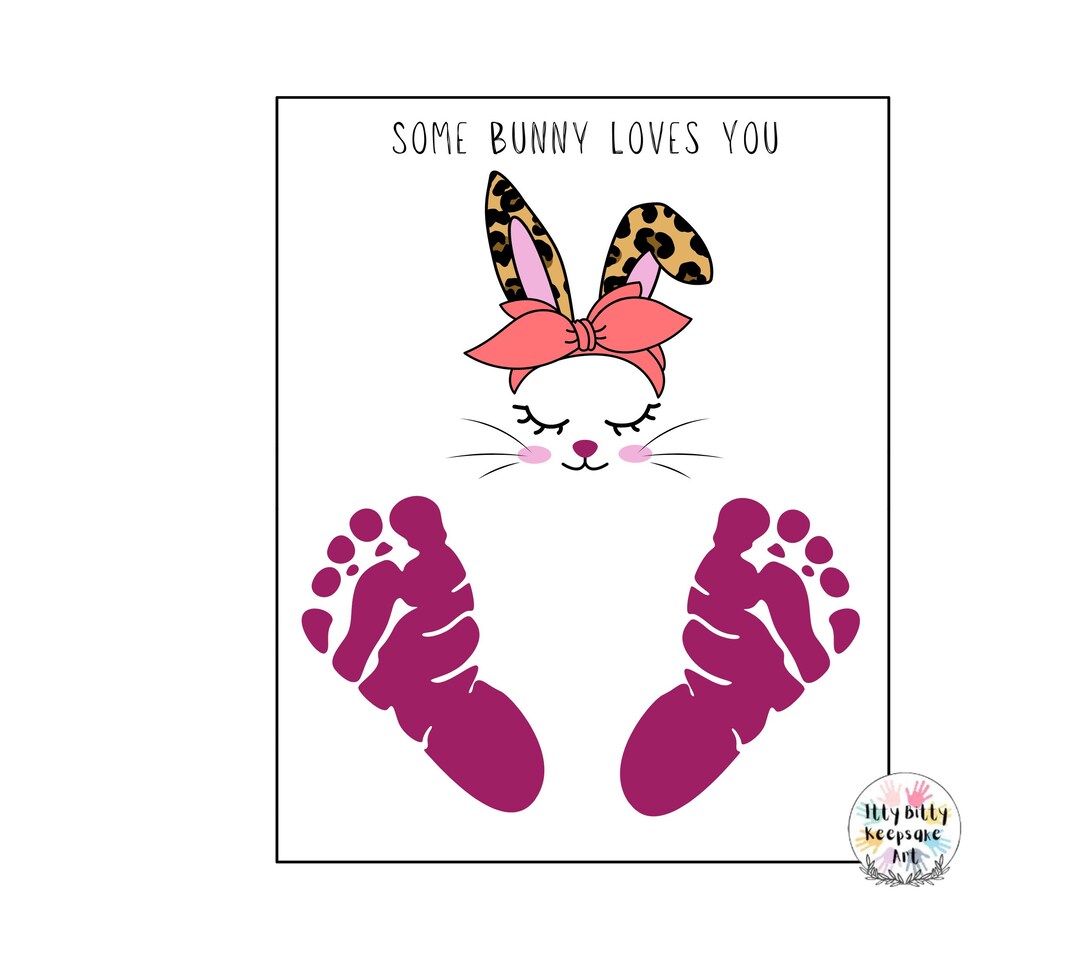 Easter Handprint Footprint Art Craft / Seasonal Preschool Crafts ...