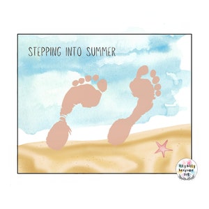 Summer Handprint Template / Summer Crafts / Preschool Activity ...