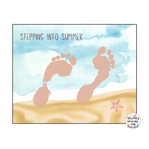 Summer Handprint Template / Summer Crafts / Preschool Activity ...
