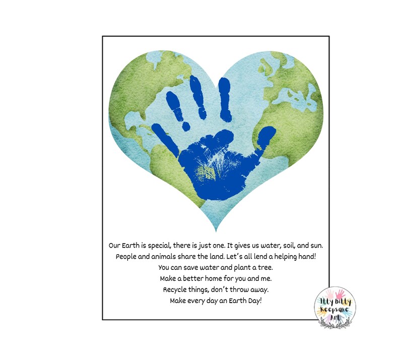Earth Day Handprint Craft / Earth Day Craft / Seasonal Preschool Crafts ...