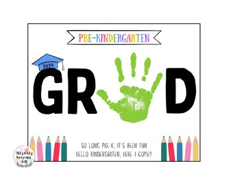 School Handprint Art Craft / First Day of School / Last Day of School ...