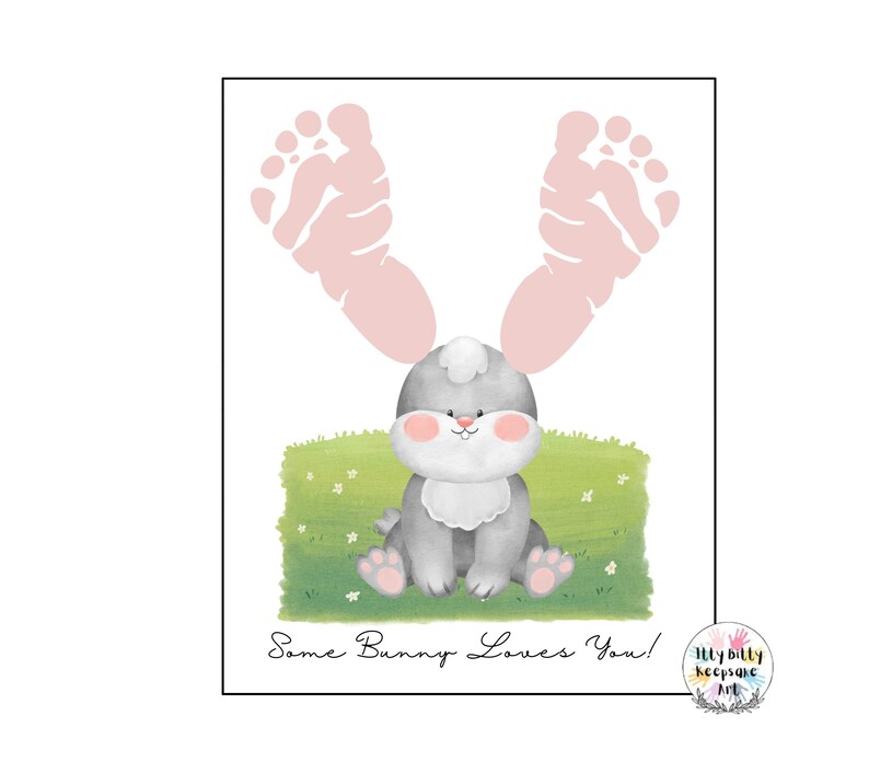 Easter Handprint Footprint Craft / Seasonal Preschool Crafts / Toddler ...