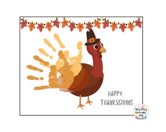 Thanksgiving Turkey Poem Handprint Art / Fall Handprint Craft ...