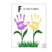 Letter F Flower Handprint Art Template: DIY Kids Craft (digital ...