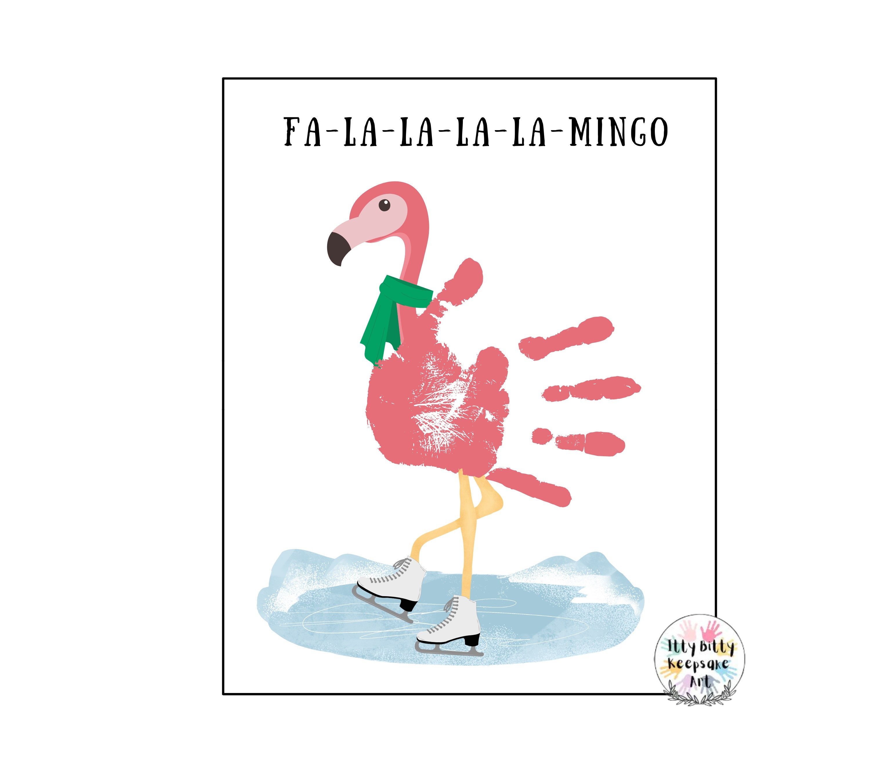 Christmas in July Handprint Craft Printable Template / Summer Crafts ...