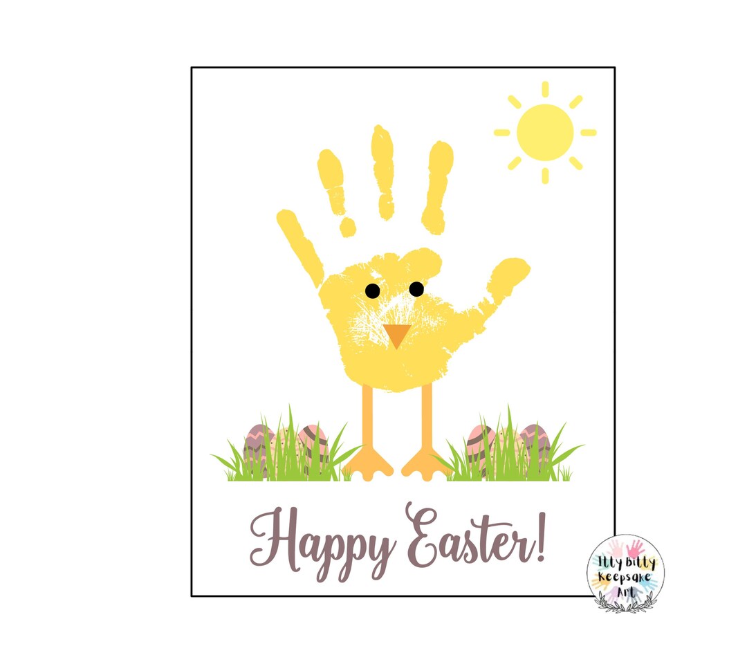Easter Chick Handprint Craft / Easter Craft / Seasonal Preschool Crafts ...