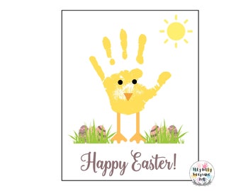 Chick Magnet Handprint Art Craft / Easter / Seasonal Preschool Crafts ...