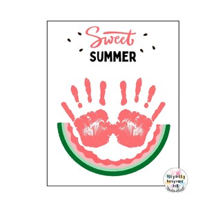 Summer Handprint Bundle Templates / Summer Crafts / Preschool Activity ...