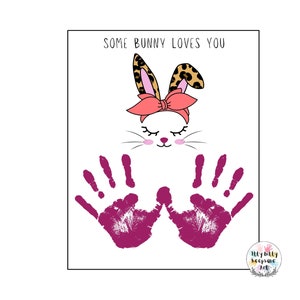 Easter Handprint Footprint Art Craft / Seasonal Preschool Crafts ...