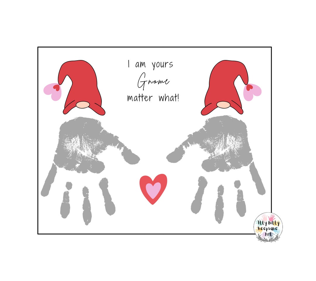 Valentines Day Handprint Craft / Love Gnome / Preschool Crafts ...