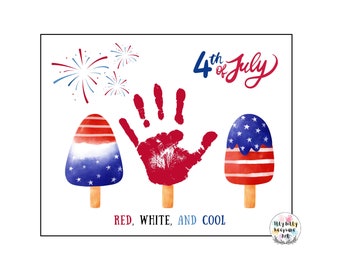 Fourth of July Handprint Craft Printable Template / Summer Crafts ...