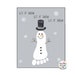 Winter Snowman Template / Winter Footprint Art / DIY Printable ...