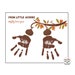 Christmas Reindeer Handprint Craft Template / Winter Crafts / Rudolph ...