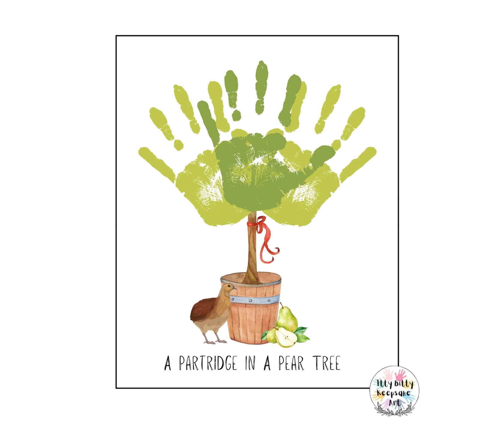 12 Days of Christmas Handprint Template / Winter Kids Crafts ...