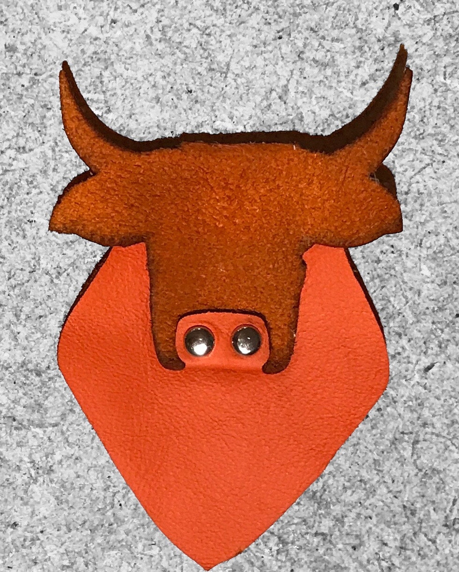 Highland Cow Leather Key Ring SVG File: Laser Cut Charm (digital ...