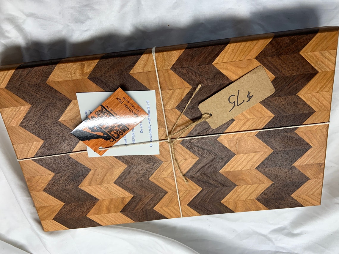 Chevron Cutting Board - Etsy