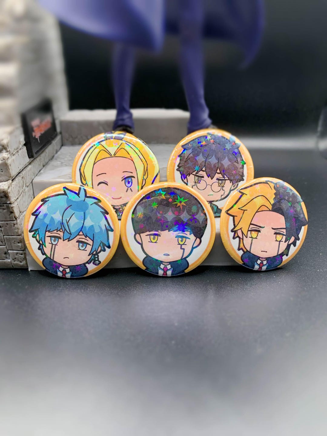 Choux Cream Anime Holographic 1.5" Pinback Button - Etsy