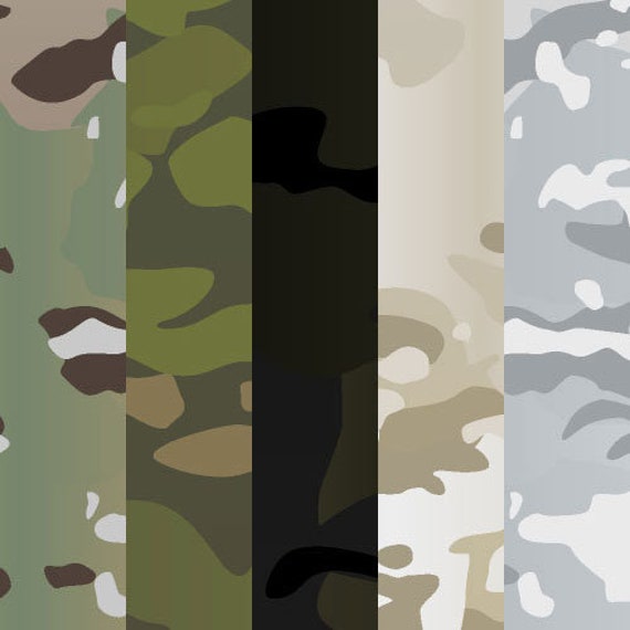 OCP 5 in 1 Full Set of Original Vector Camouflage Patterns. - Etsy