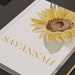 Custom Sunflower Journal, Personalized Floral Journal, Gift for ...
