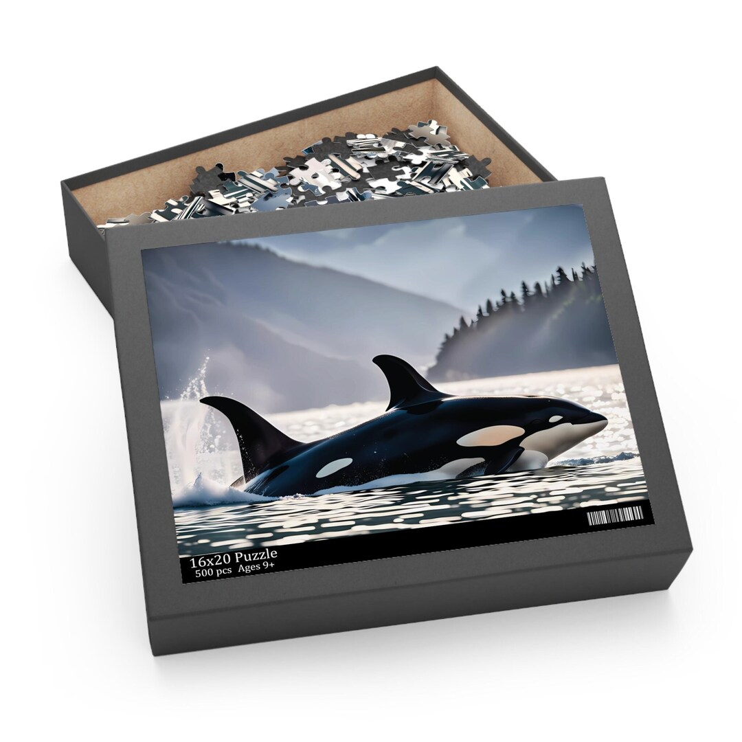 Orca Whale Puzzle, Alaska Keepsake Gift, Alaska Travel Souvenir, Orca ...