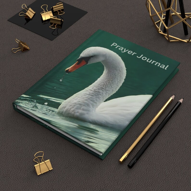 Swan Prayer Journal, Personalized Swan Journal, Custom Gift Birthday ...