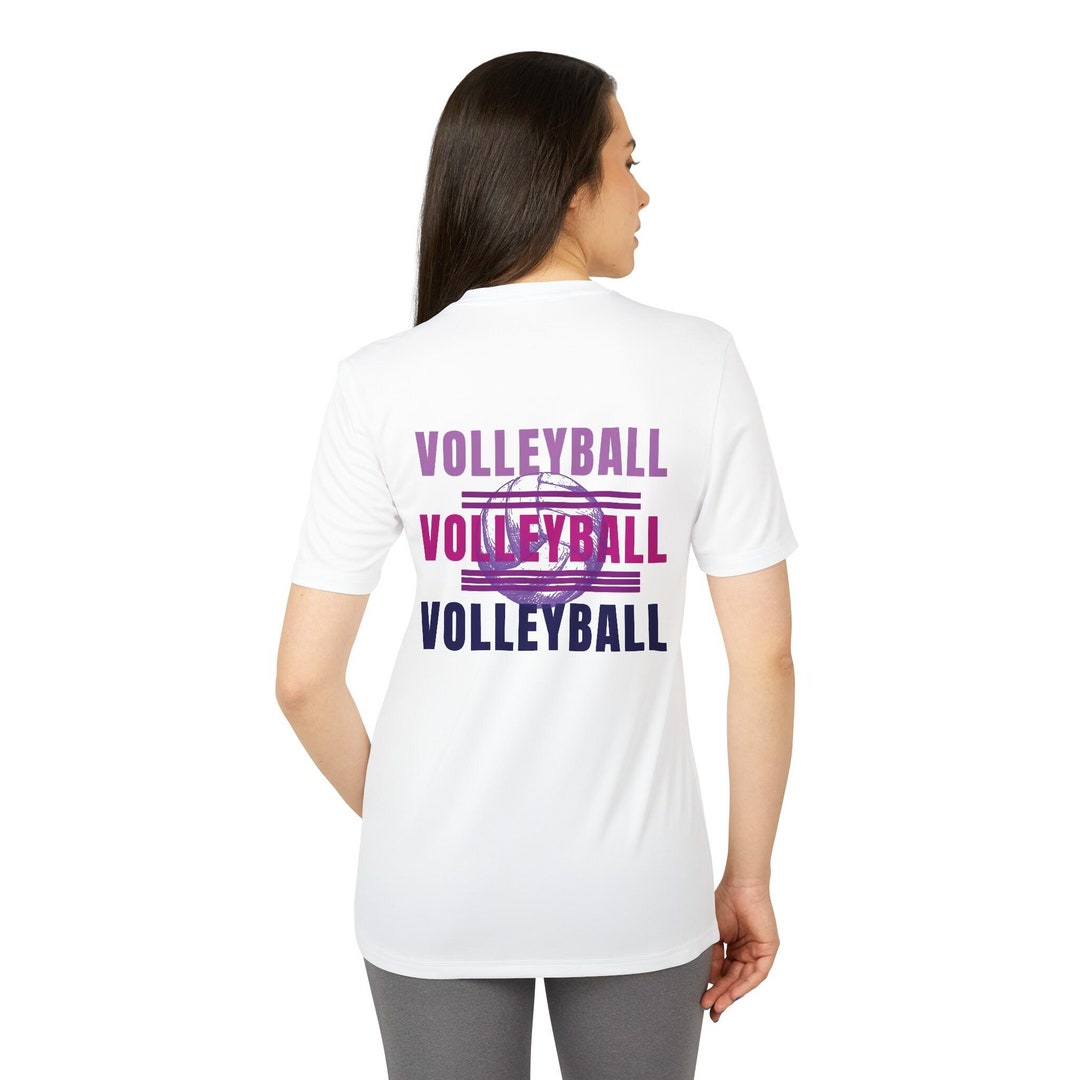 Volleyball Practice Adidas® Sport Tshirt, Moisture-wicking Volleyball ...