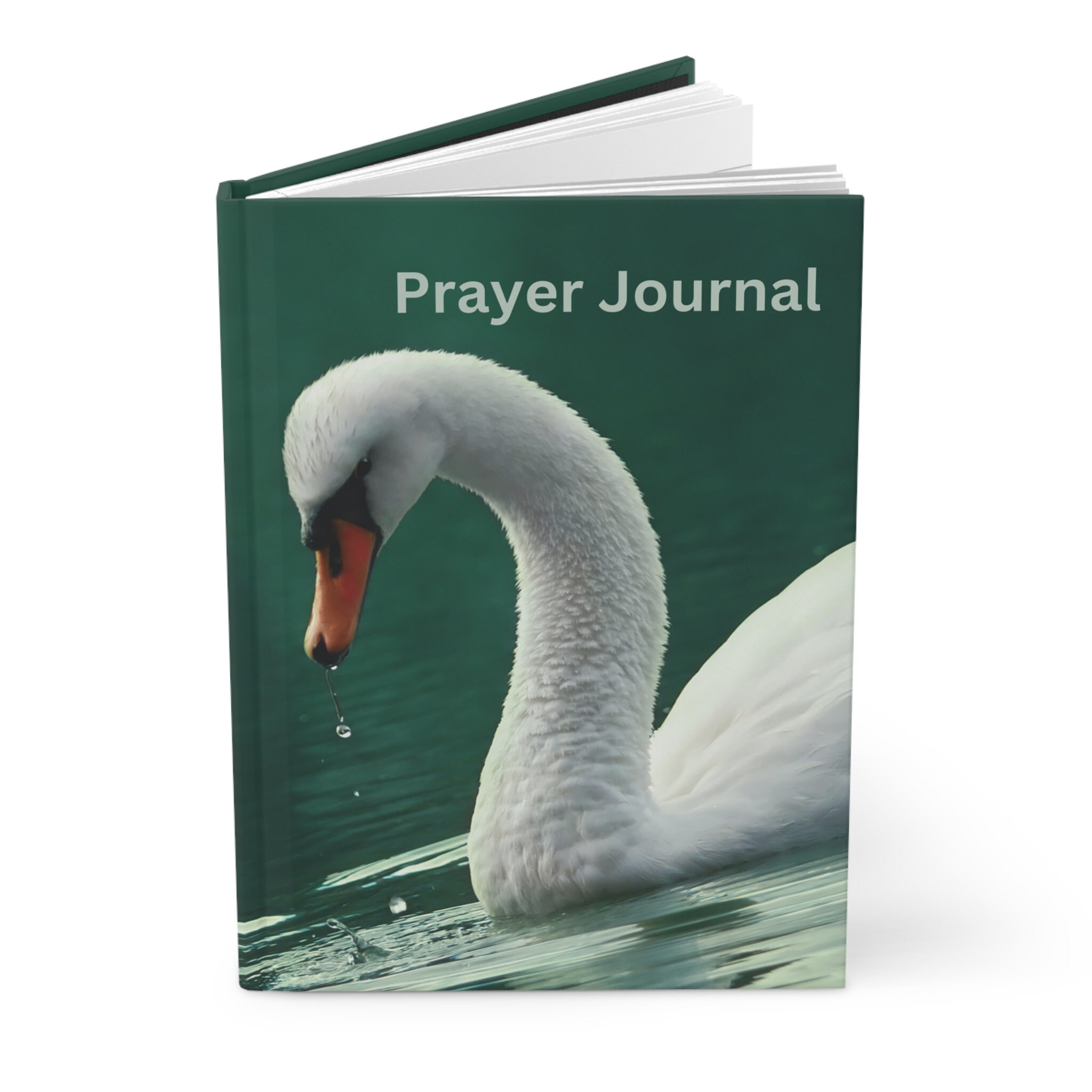 Swan Prayer Journal, Personalized Swan Journal, Custom Gift Birthday ...