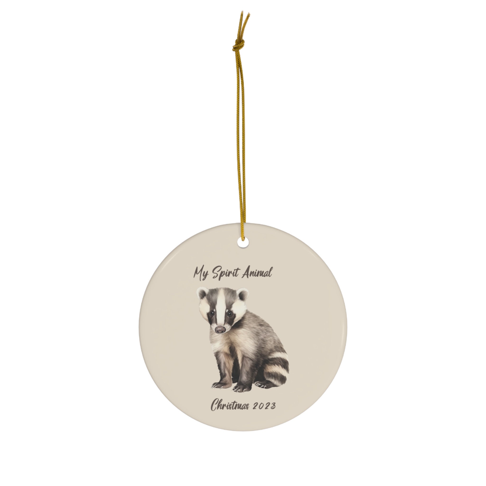 Honey Badger Christmas Ornament, Badger Gift for Animal Lovers ...