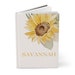 Custom Sunflower Journal, Personalized Floral Journal, Gift for ...