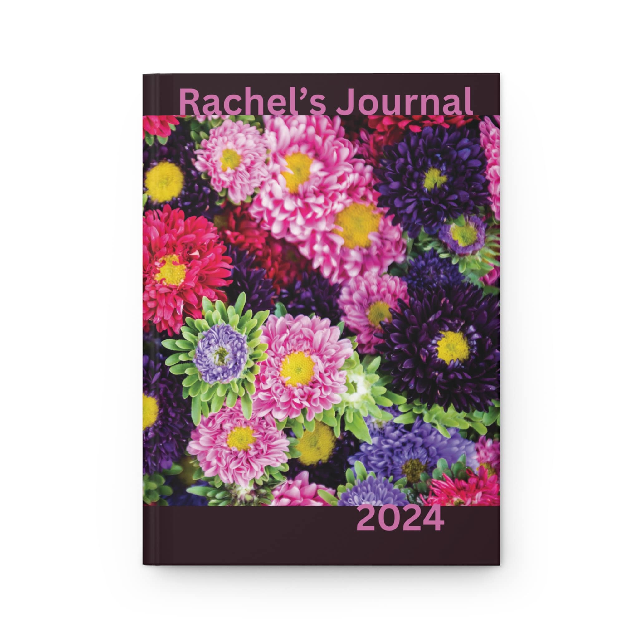 Aster Birth Month Name Journal, Custom Floral Journal, September ...