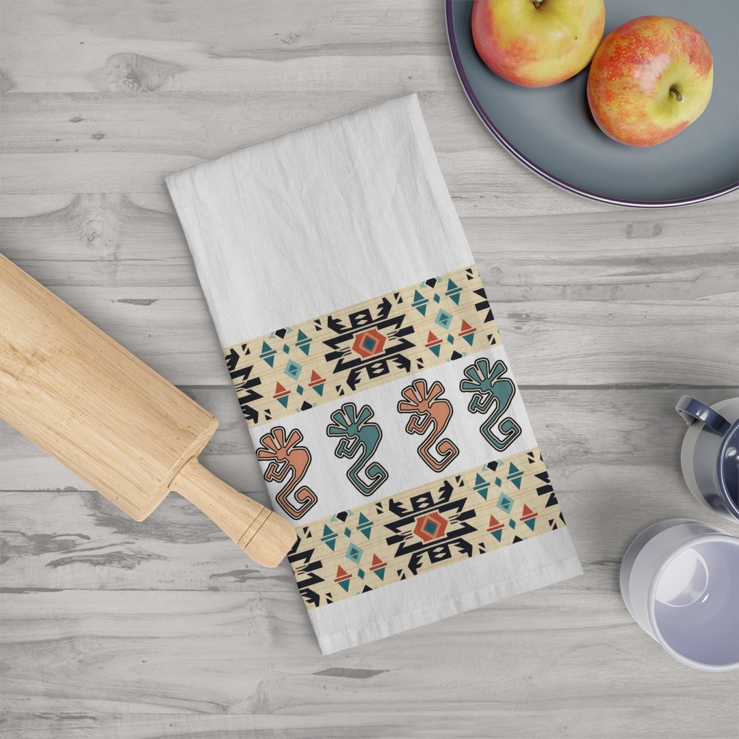 Southwest Kokopelli Kitchen Towel, Southwest Kitchen Decor, Desert ...