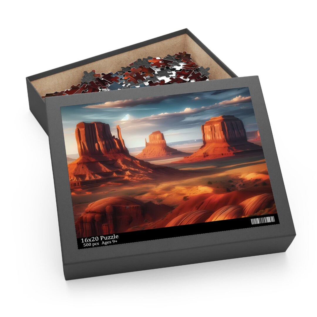 Monument Valley Puzzle, Arizona Puzzle Gift, Travel Souvenir Jigsaw ...