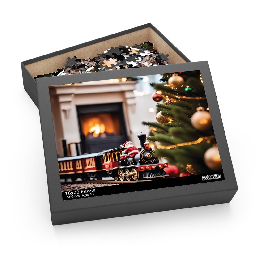 Christmas Tree Puzzle, Christmas Train Jigsaw, Traditional Family ...